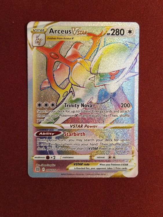 Pokemon Brilliant Stars Arceus VStar Rainbow Rare | Kaufen auf Ricardo