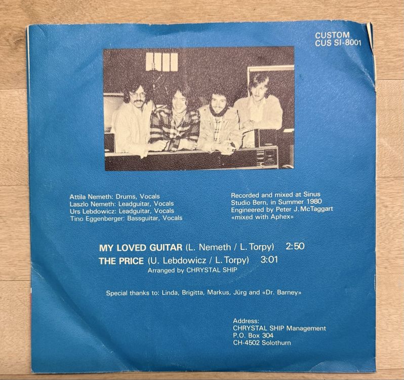 Chrystal Ship - My loved Guitar / The Price - Single (Gebraucht) in ...