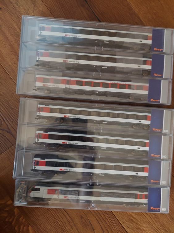 H0 Roco Eurocityzug 64144 /64143/64546 (Gebraucht) in Niederried Interl ...