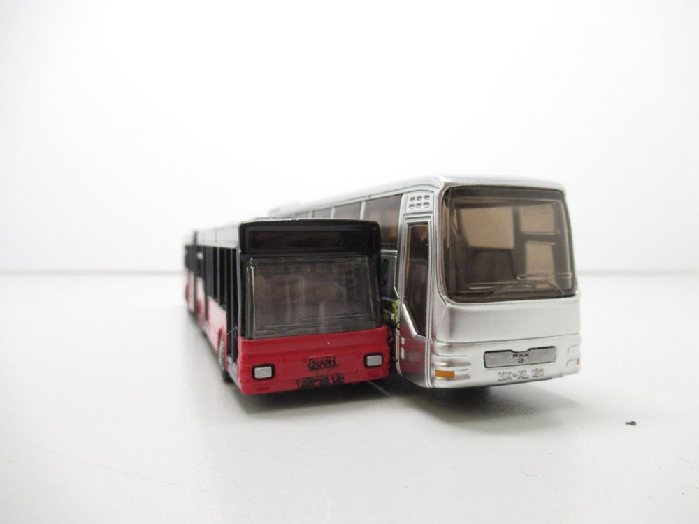 SIKU 1624+1617 Gelenkbus+Reisebus o. OVP 1:87 (Gebraucht) in Basel für ...