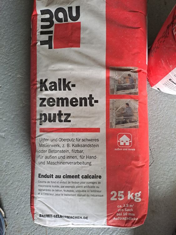 Kalkzementputz (Neu (gemäss Beschreibung)) in Lausen für CHF 1 – nur Abholung auf Ricardo kaufen