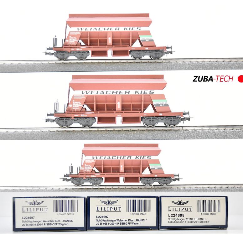 Liliput 3x Kieswagen Weiacher Kies SBB H0 GS mit OVP (Gebraucht) in St. Gallen für CHF 61 – mit ...