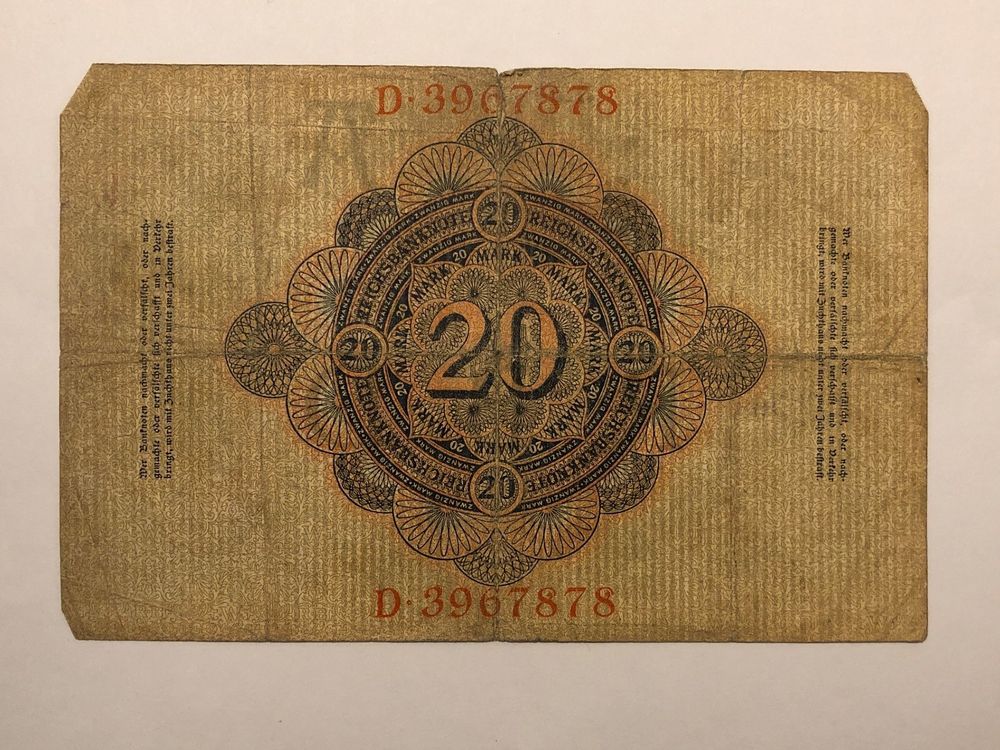 20 Zwanzig Mark Februar 1914 | Kaufen auf Ricardo