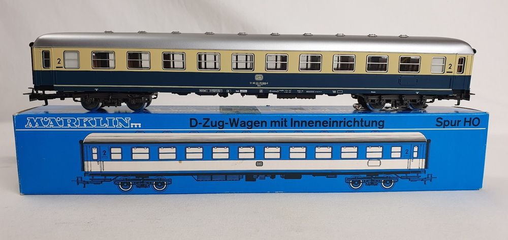 Märklin 4092 DB D-Zugwagen Büm234 2.Kl. Zugschl.Bel , OVP | Kaufen auf ...