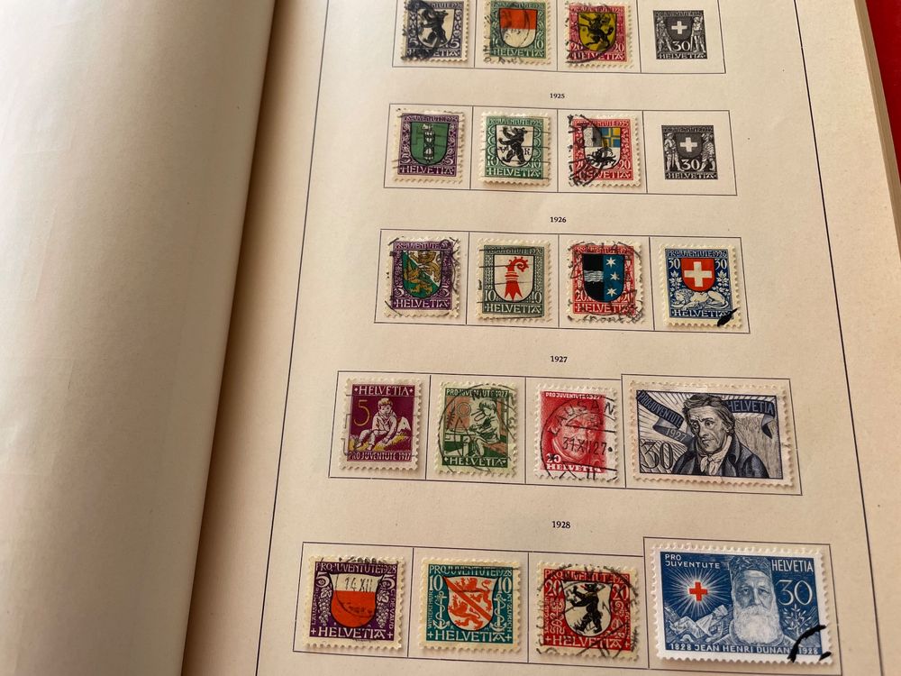 Ancien alb. 45 p. de timbres, dès 1871, dès 1.- (Gebraucht) in Sonceboz ...