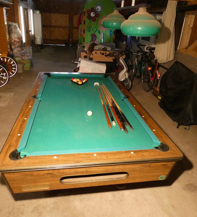 Pool-Billard Tisch Monza Turnier mit Hängelampe (Gebraucht) in ...