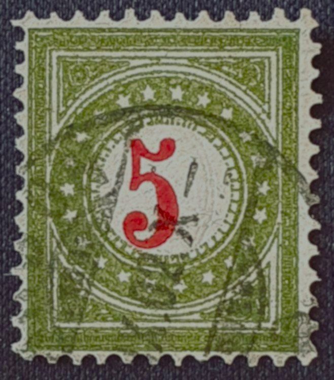 Seltene Abart: stark verschobene Ziffer, satter Farbauftrag (Gebraucht) in Zuchwil für CHF 28 ...