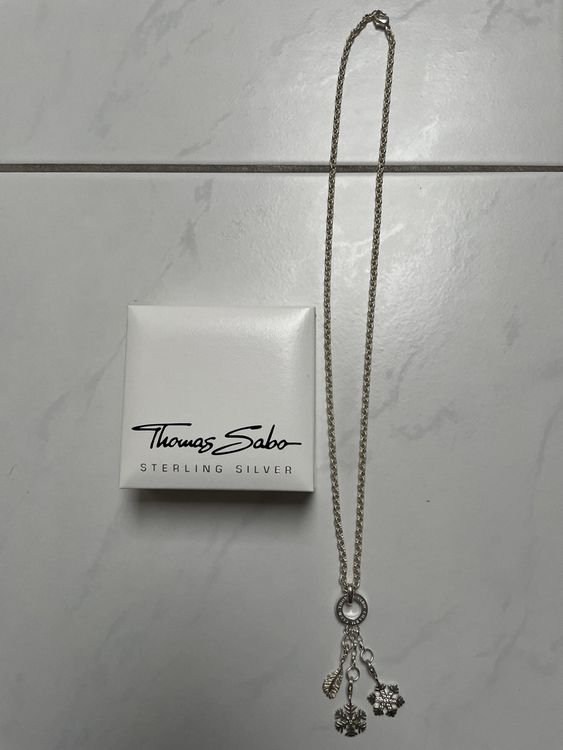 Thomas Sabo Kette mit drei Thomas Sabo Anhänger 925 Silber | Kaufen auf ...