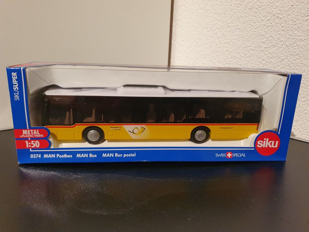 Siku - MAN Postbus - Verpackung beschädigt! (Neu und originalverpackt ...