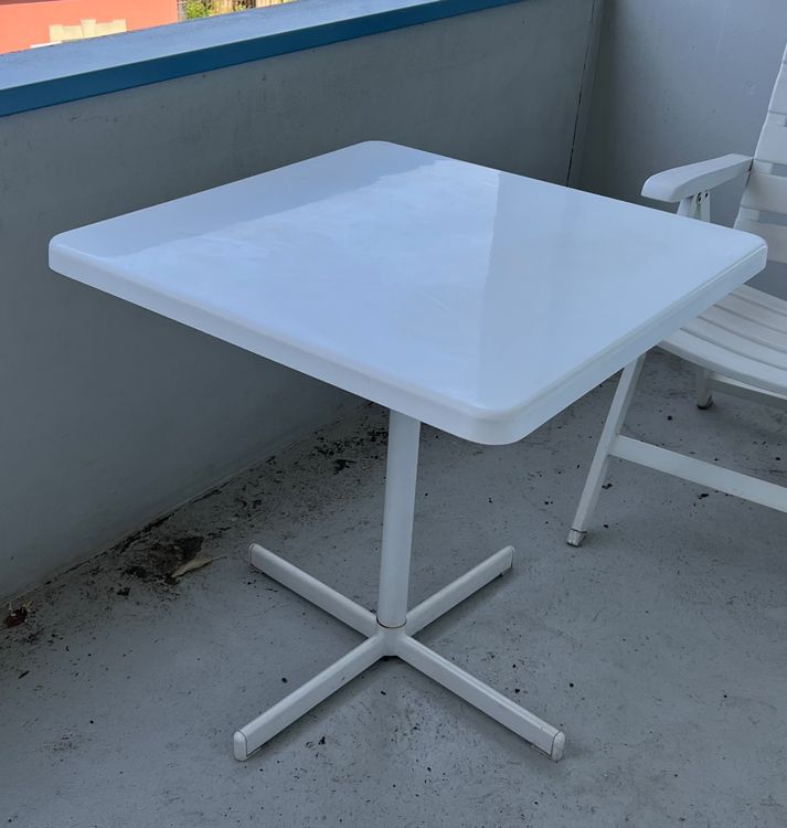 Weisser Balkontisch klappbar 69x69 cm (Gebraucht) in Bern für CHF 2 ...