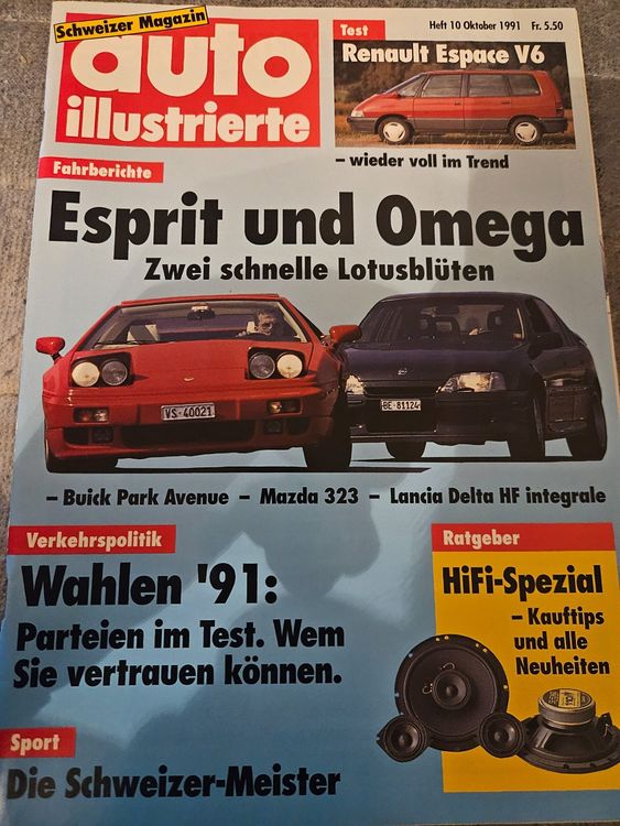 AI 10/91 Buick Park Avenue Lotus Omega DS XM Delta HF Int xa (Gebraucht ...