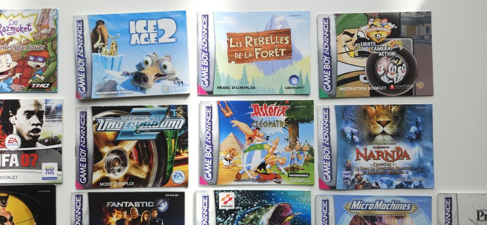 Bundle 21 Anleitungen / Manuels Game Boy Advance (Gebraucht) in Autigny ...