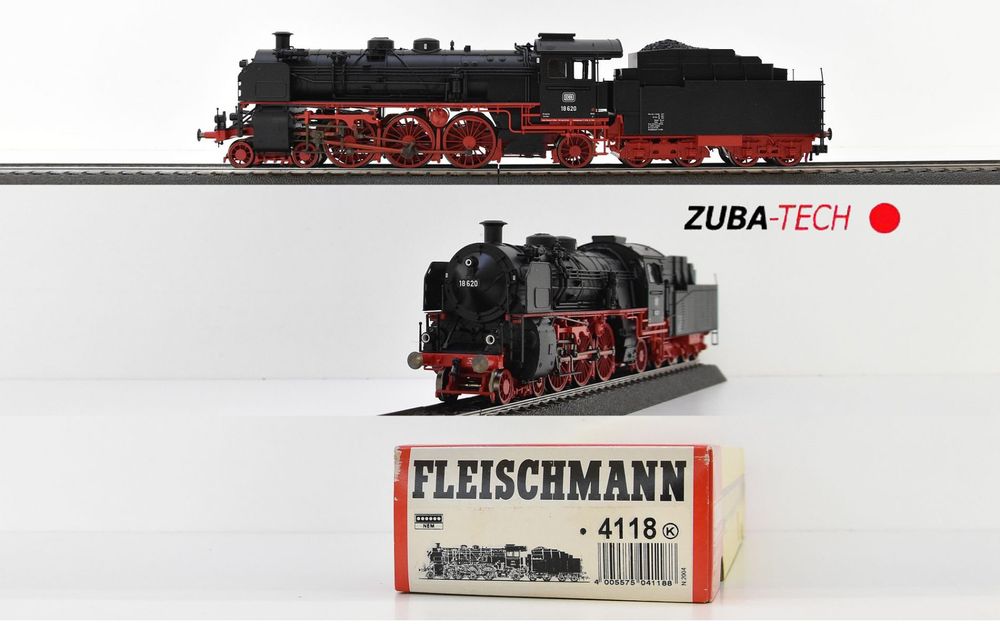 Fleischmann 4118 Dampflok BR 18.6 DB H0 GS Analog mit OVP | Acheter sur Ricardo