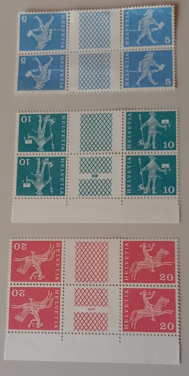 Viererblock Kehrdruck mit Zwischensteg postfrisch | Kaufen auf Ricardo