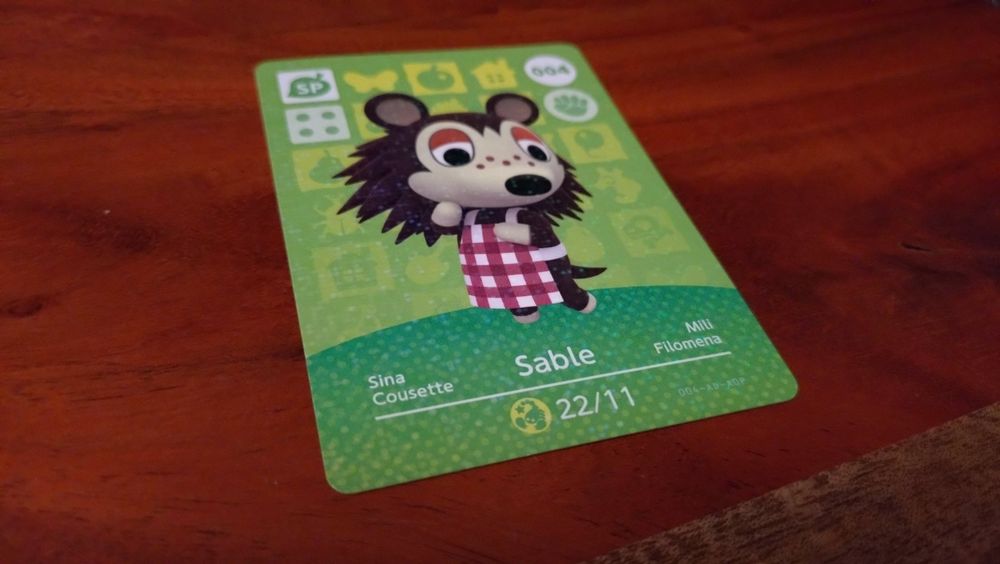 Animal Crossing amiibo Karte, Sable / Sina EU Nr. 004 (Neu (gemäss ...