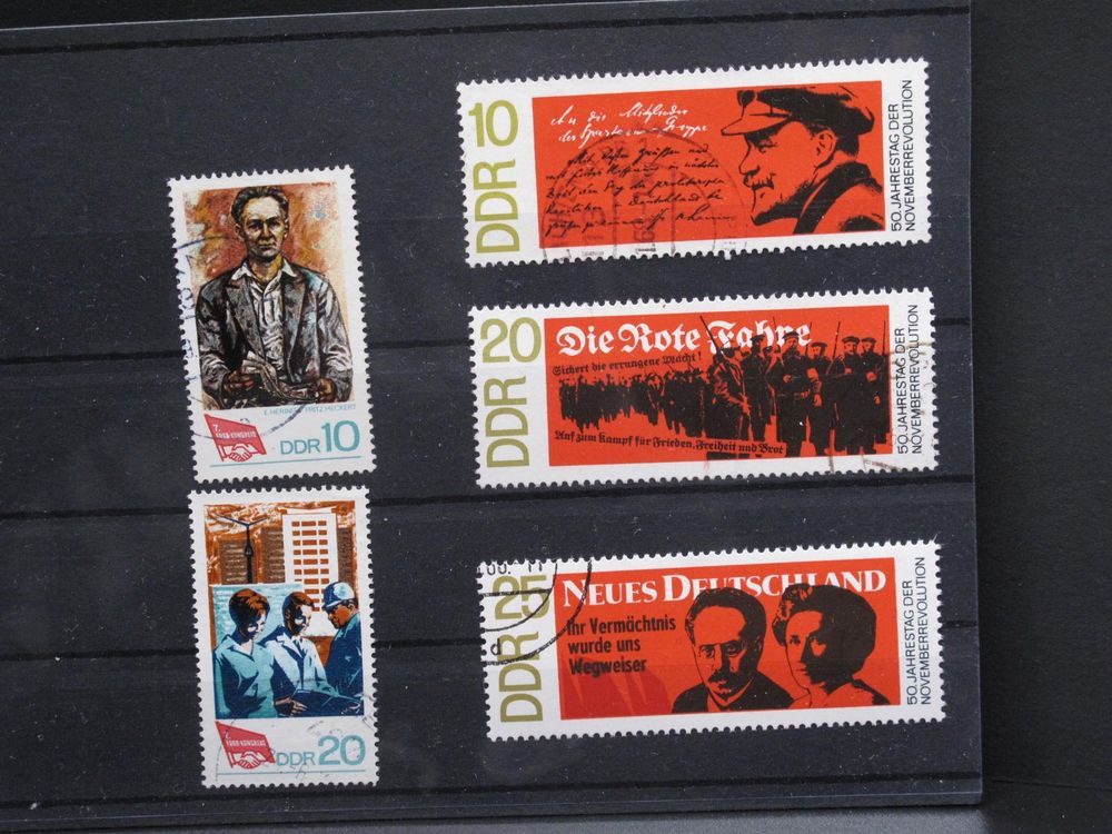 DDR 1968 Gewerkschaftsbund / Novemberrevolution gest. | Kaufen auf Ricardo