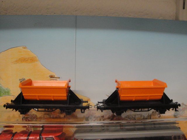 Märklin HO. 2 Wagons benne basculante Orange, selon photos | Kaufen auf ...