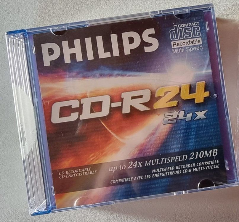5 Stk. Philips Neon Mini CD-R 210 MB, 24 Min. 8 cm 24x Speed (Neu und originalverpackt) in ...