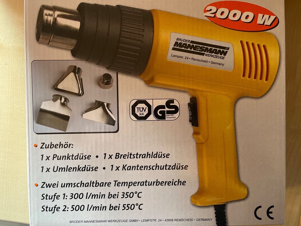 Heissluftpistole Heissluftföhn 2000 W (Gebraucht) in Diepoldsau für CHF 24 – mit Lieferung auf ...