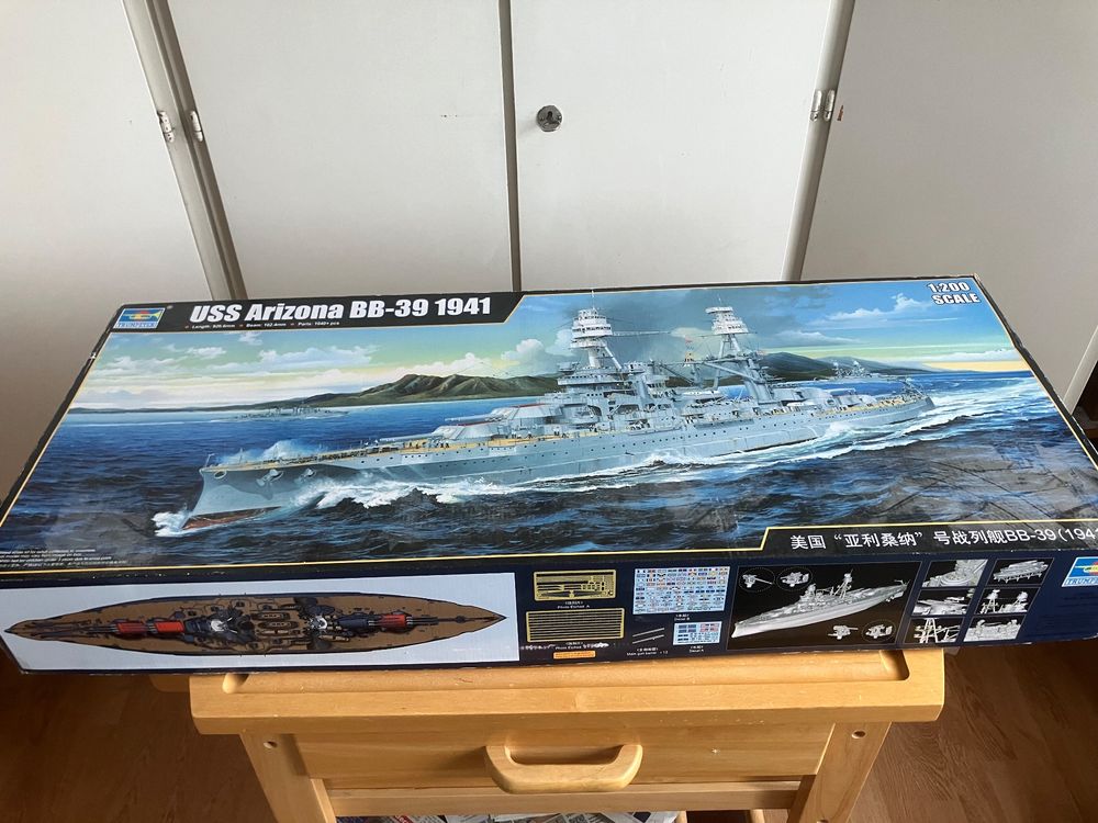 Trumpeter USS Arizona BB-39 Modellbausatz 1:200 (Neu und ...