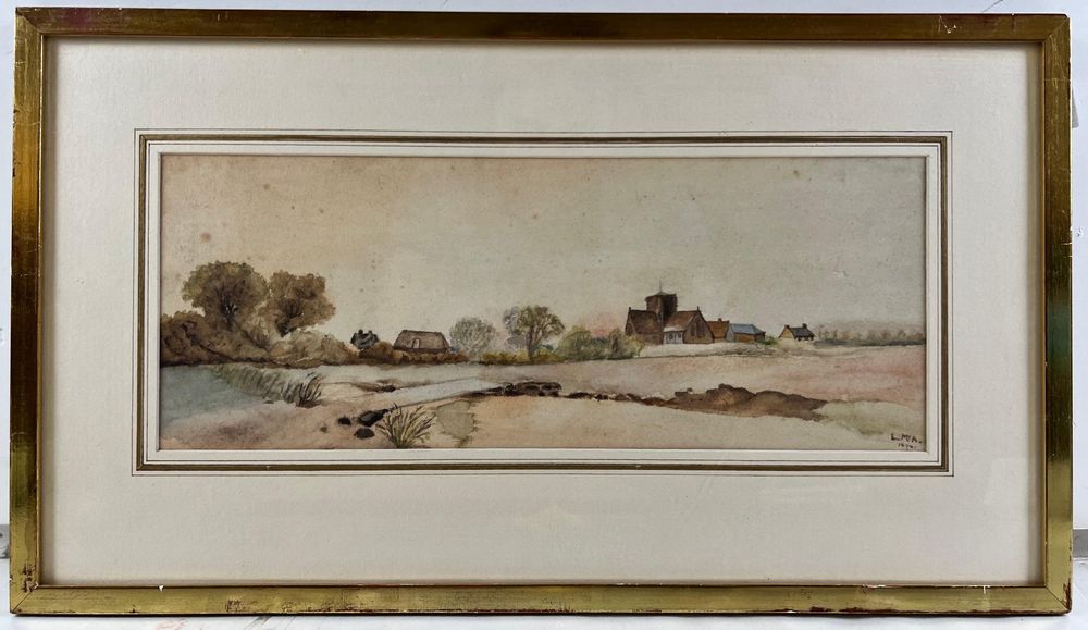 Antike Landschaft Aquarell ca 1894 Signiert. (Gebraucht) in Neuhausen am Rheinfall für CHF 10 ...