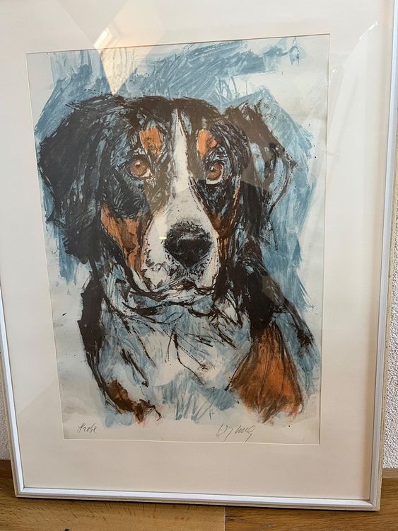 Hug Original Lithographie (Gebraucht) in Igis für CHF 90 – mit Lieferung auf Ricardo kaufen