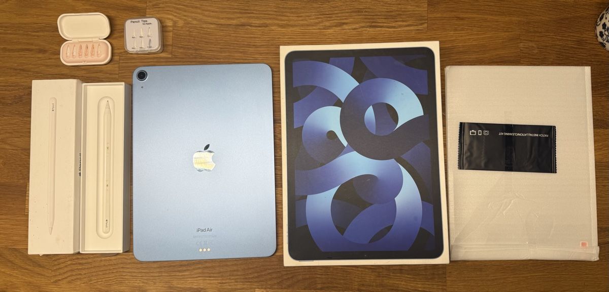 Ipad Air 5th gen 64gb blue with apple pencil 2nd gen (Gebraucht) in ...