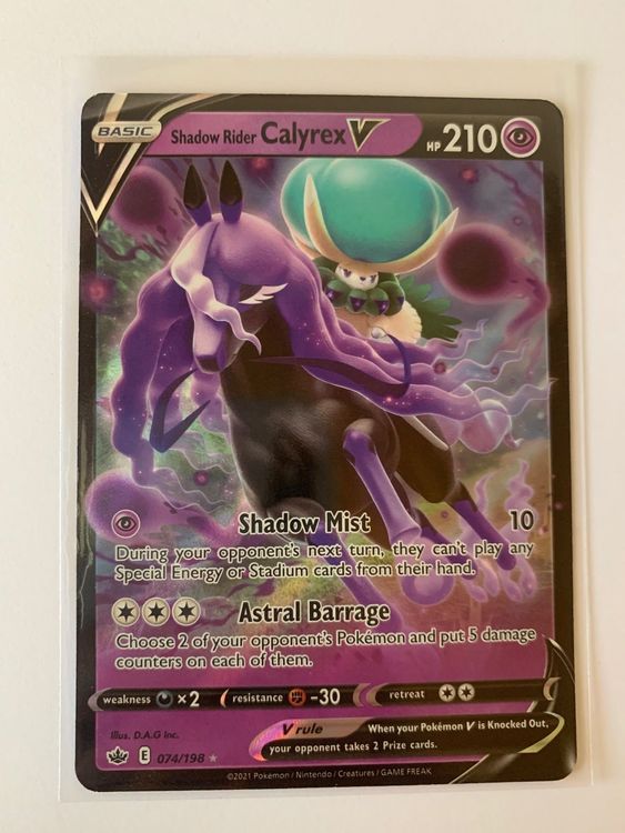 Pokémon Chilling Reign Shadow Rider Calyrex V | Kaufen auf Ricardo