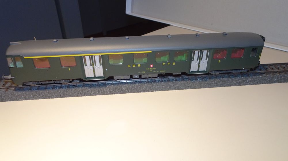 Märklin 43411 Leichtstahl Steuerwagen ABT SBB H0 WS mit OVP (Neuf (Voir ...