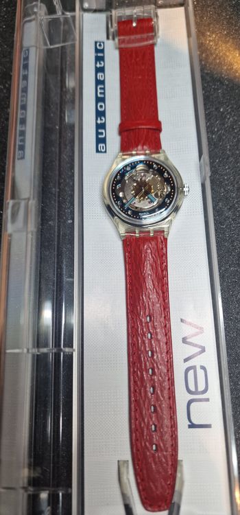 1992 AUTOMATIC Swatch Red Ahead SAK101, 37mm (Neu und originalverpackt ...