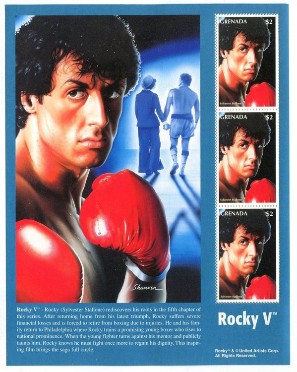 Block "Sylvester Stallone". Grenada. (Neu und originalverpackt) in Basel für CHF 4 – mit ...