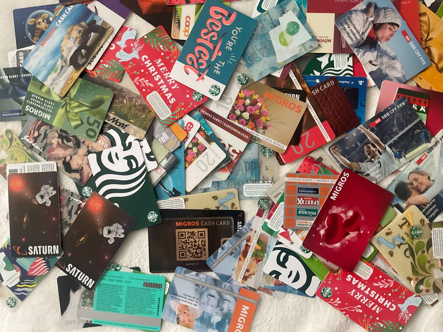 Mehr als 400 Geschenkkarten, leer zum Sammeln (Gebraucht) in Zürich für ...
