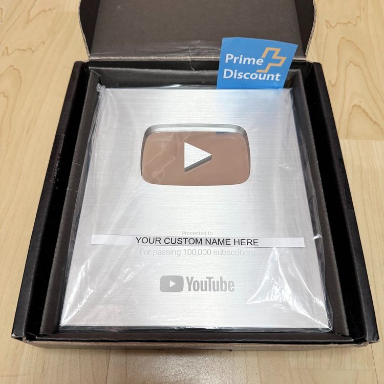 YouTube Silberne Trophäe 100K Abonnenten: Authentisch CODE (Neu und originalverpackt) in ...