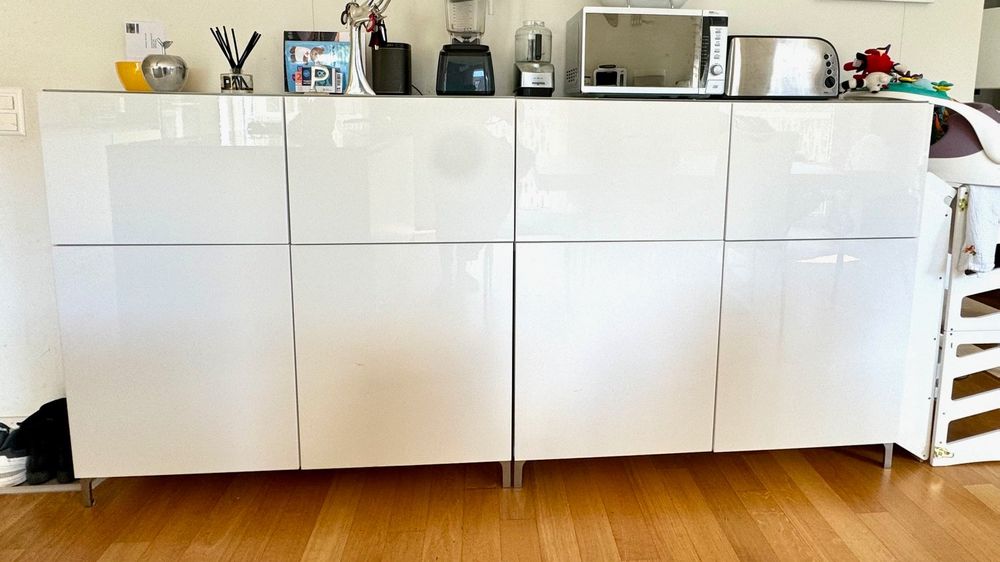 IKEA Besta Storage Units x 2 (white/high gloss) | Kaufen auf Ricardo