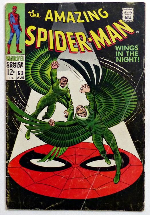 AMAZING SPIDER-MAN #63 WAR OF THE VULTURES MARVEL 1968 (Gebraucht) in ...