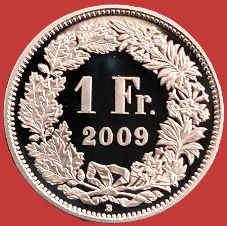 1 Franken 2009 pp / aus Münzsatz / in einer Münzkapsel (Neu (gemäss Beschreibung)) in Arch für ...