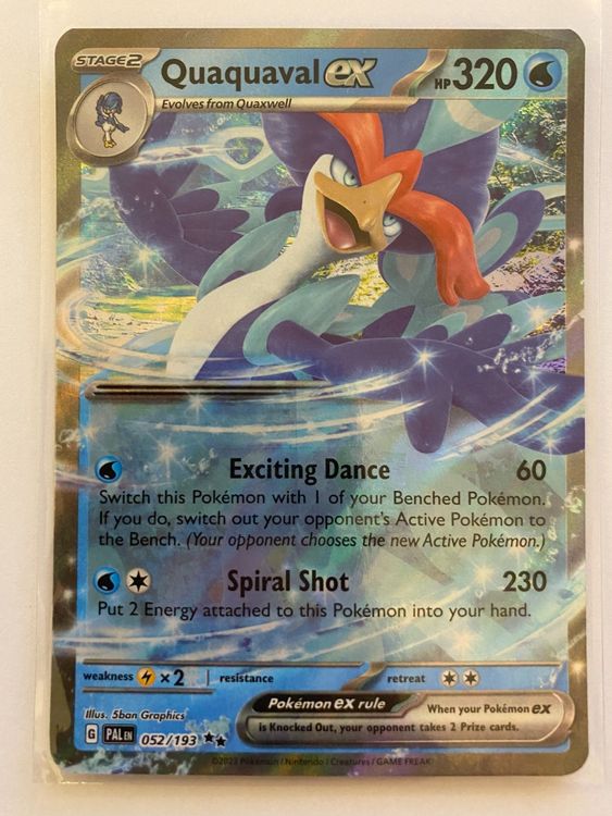 Pokemon Quaquaval EX 052/198 Paldea Evolved EN | Kaufen auf Ricardo