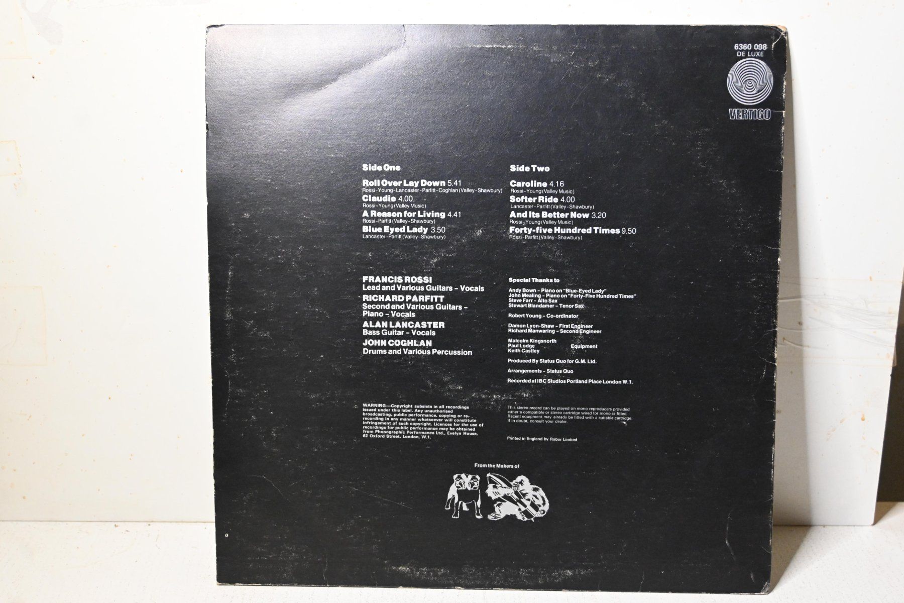 Status Quo - Hello! - Seltene Vinyl Schallplatte 1973 (Gebraucht) in ...