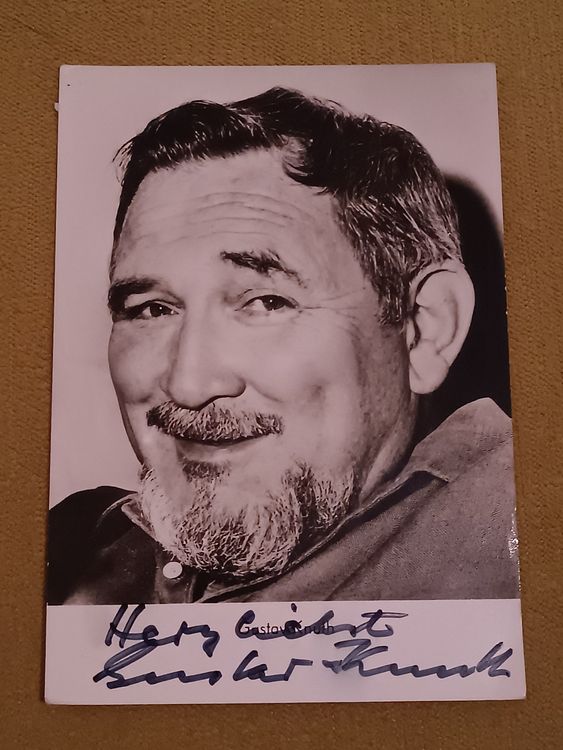 Gustav Knut - signierte Autogrammkarte - 1987 verstorben (Gebraucht) in ...