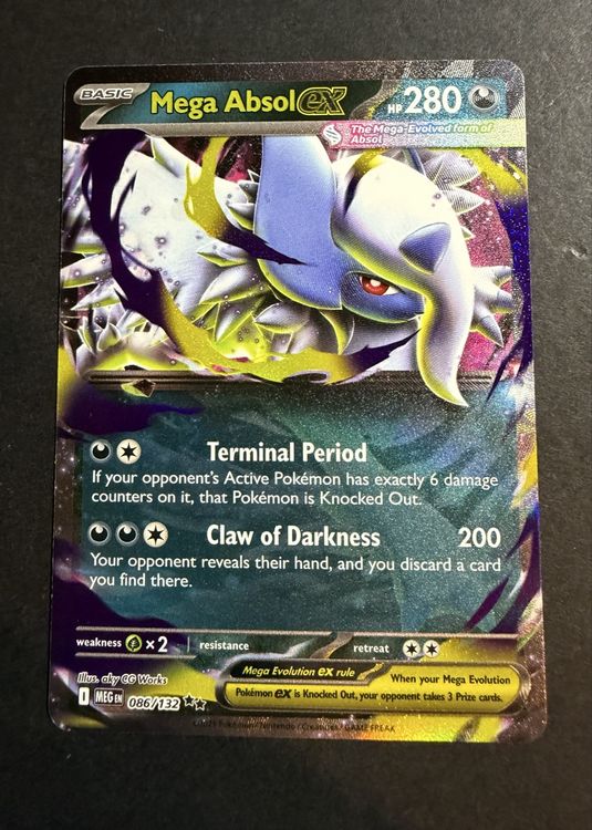 Pokémon Mega Absol EX 086/132 Mega Évolution EN (Neuf (Voir description ...