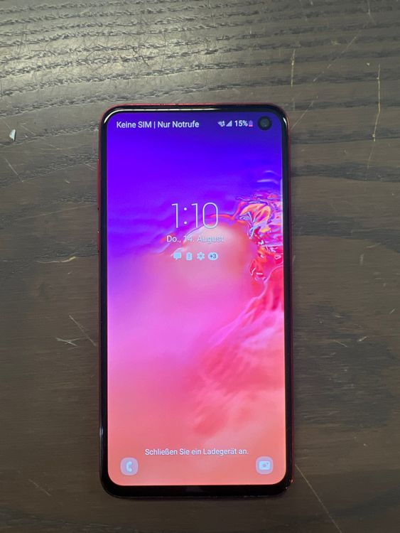 Samsung Galaxy S10e Single SIM 128 GB Rot Sim Lock #59 (Defekt) in ...