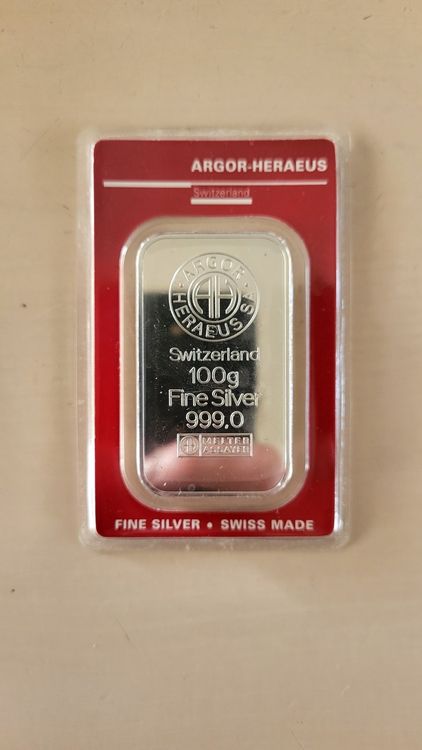 Silberbarren 100g Argor-Heraeus | Kaufen auf Ricardo