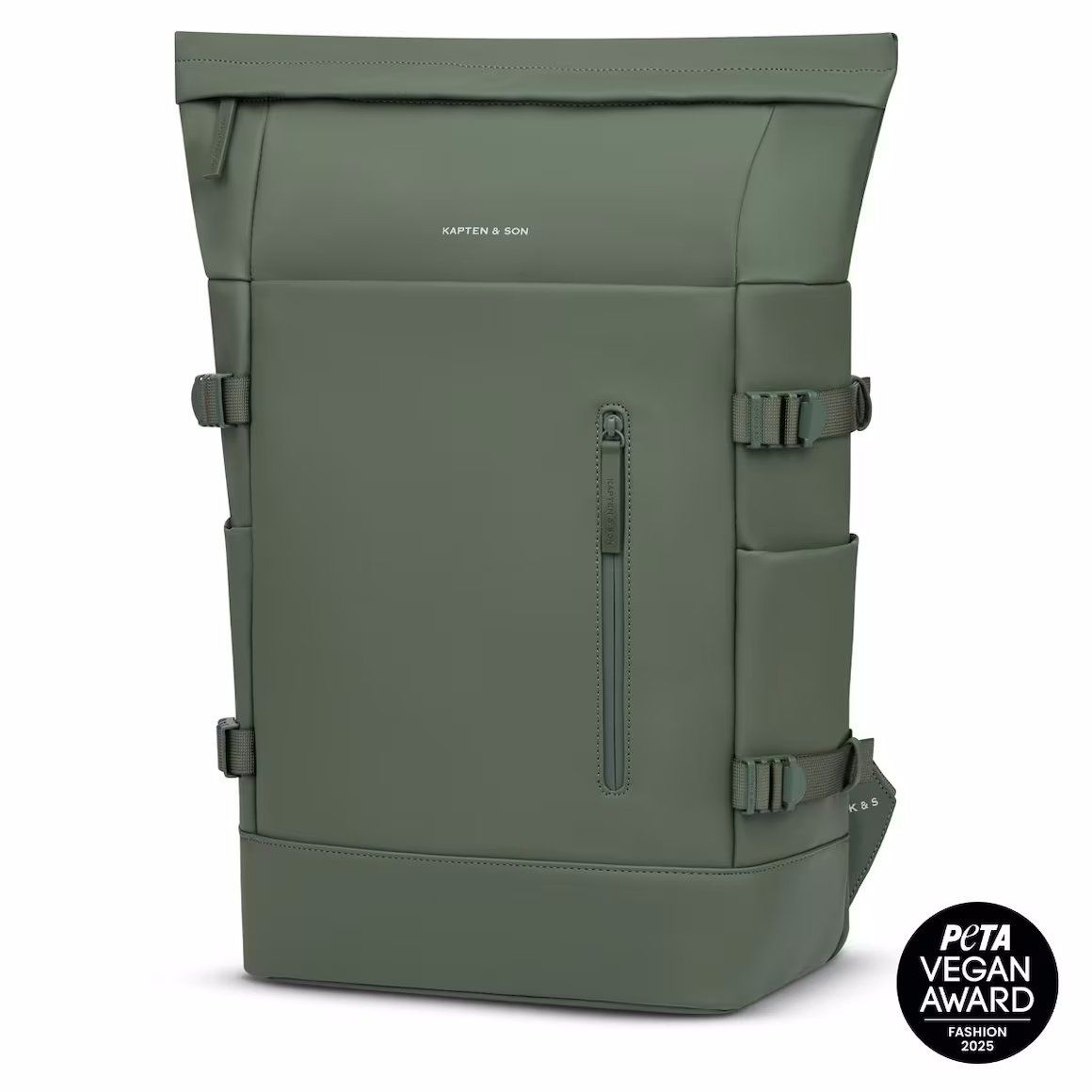 Kapten & Son Helsinki Pro Rolltop Rucksack Dusty Green – neu (D ...