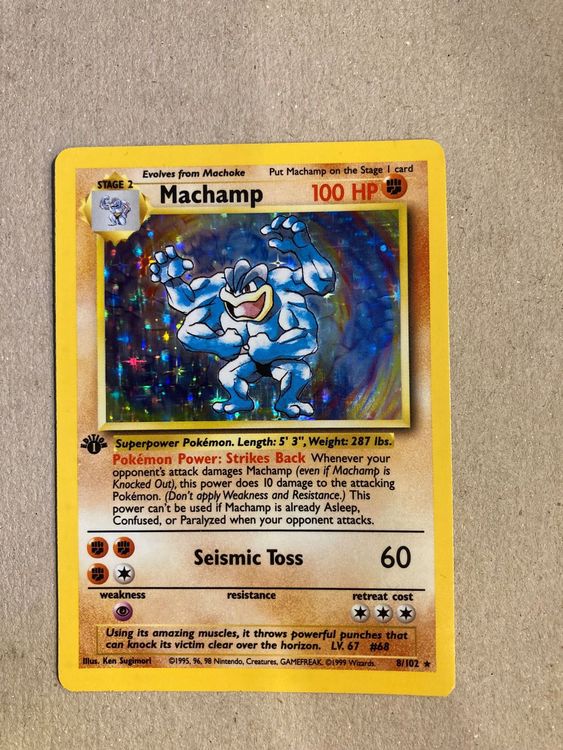 Pokemon 1. Edition Machamp (Gebraucht) in lenzburg für CHF 57 – mit ...