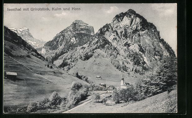 Isenthal, Blick auf Kulm, Horn und Uriro (Antik) in Berlin für CHF 5 ...