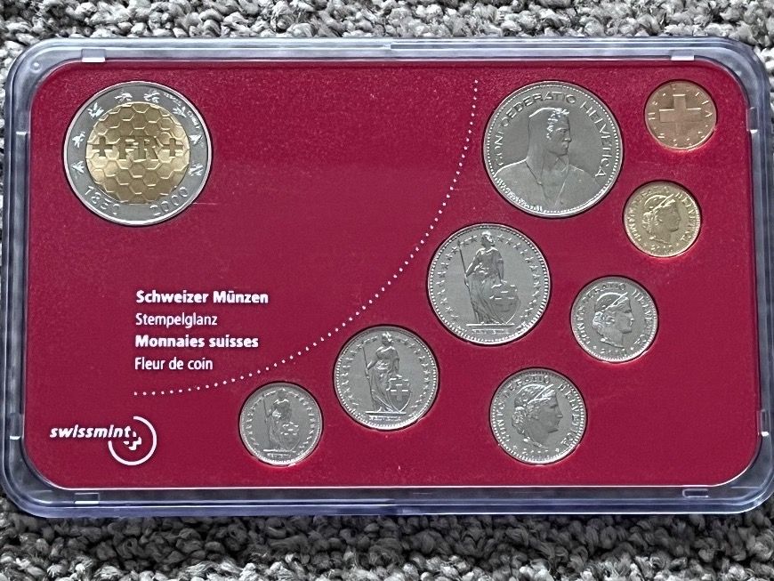 Schweizer Münzsatz 2000, 150 Jahre Schweizer Franken STGL | Kaufen auf Ricardo