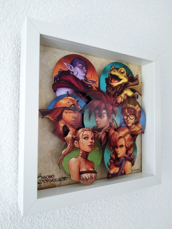 Chrono Trigger Character Portraits Shadow Box Diorama (SNES) (Neu ...
