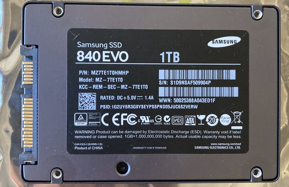 Samsung SSD 840 EVO, 1TB (Gebraucht) in Oberwil-Lieli für CHF 40 – mit Lieferung auf Ricardo kaufen