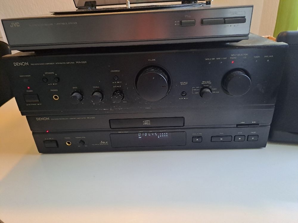 DENON AMPLIFIER PMA-535R/CD PLAYER DCD-635/ JVC TURNTABLE | Kaufen auf ...