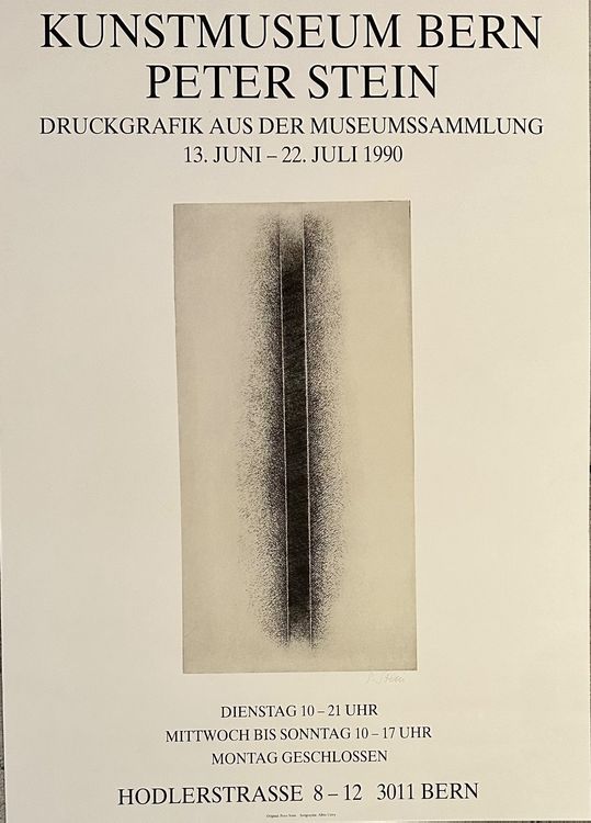Peter Stein Austellung Plakat Handsigniert | Kaufen auf Ricardo